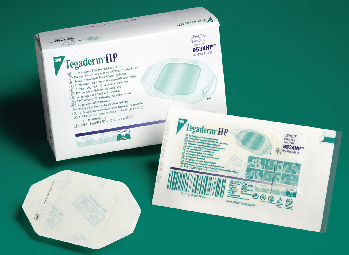 Transparent Film Dressing 3M™ Tegaderm™ HP 4 X 4-3/4 Inch Frame Style ...