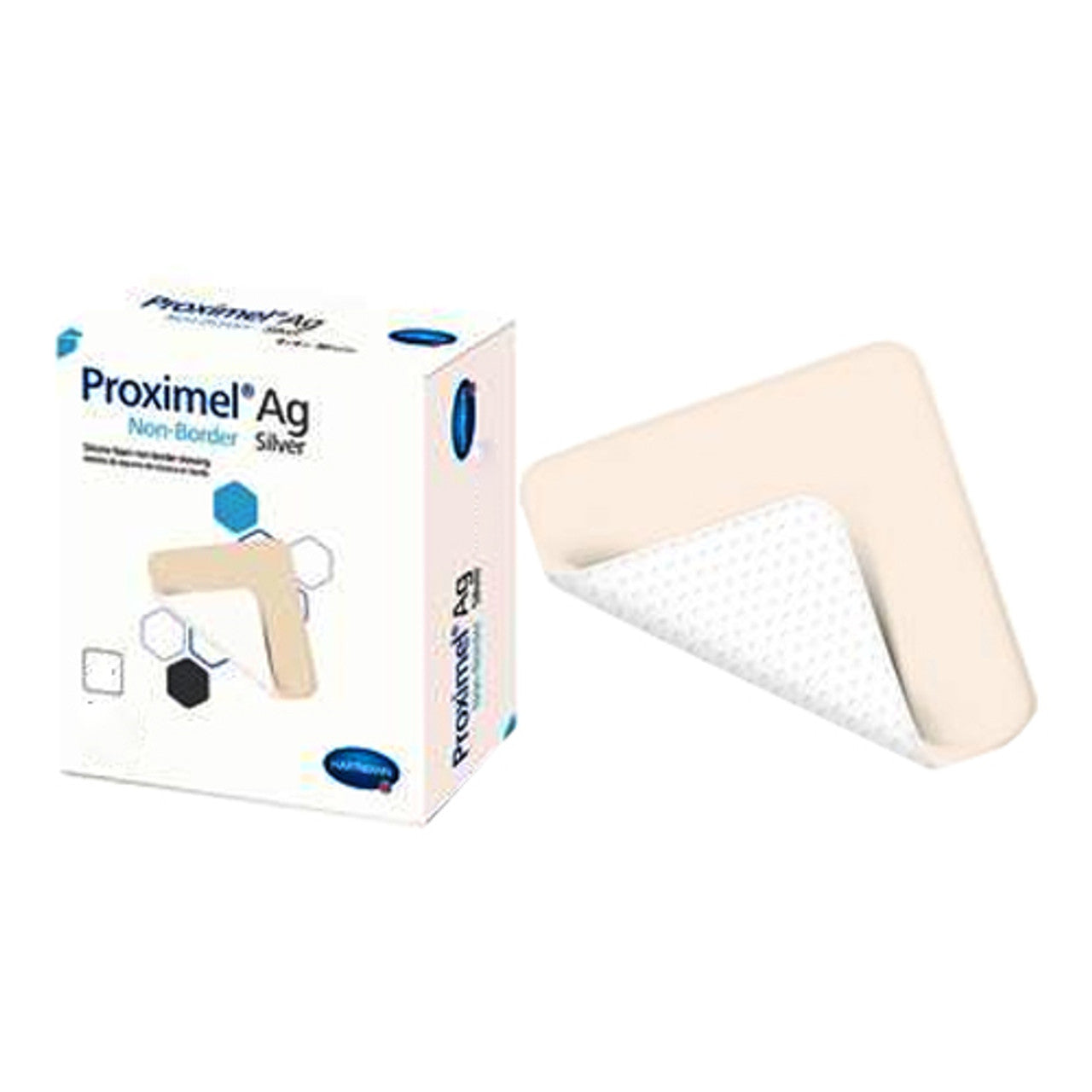 Hartmann Silver Foam Dressing Proximel® Ag Non-Border 8 X 8 Inch Squar ...