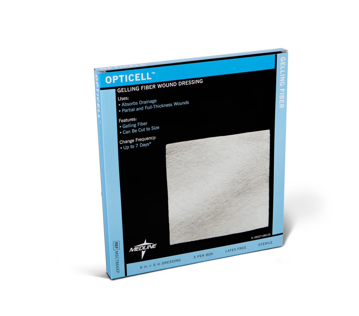 Opticell Gelling Fiber Wound Dressing, 6" x 6" inch – ostomy-4-less